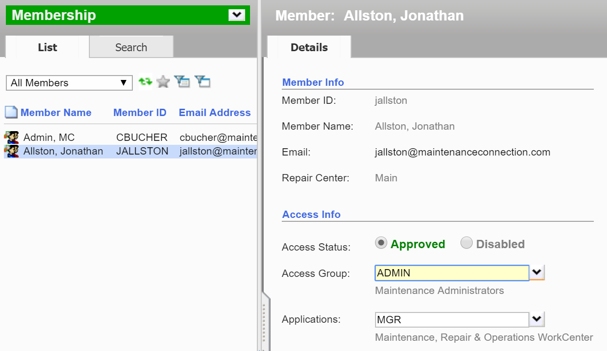 MC Express system administration