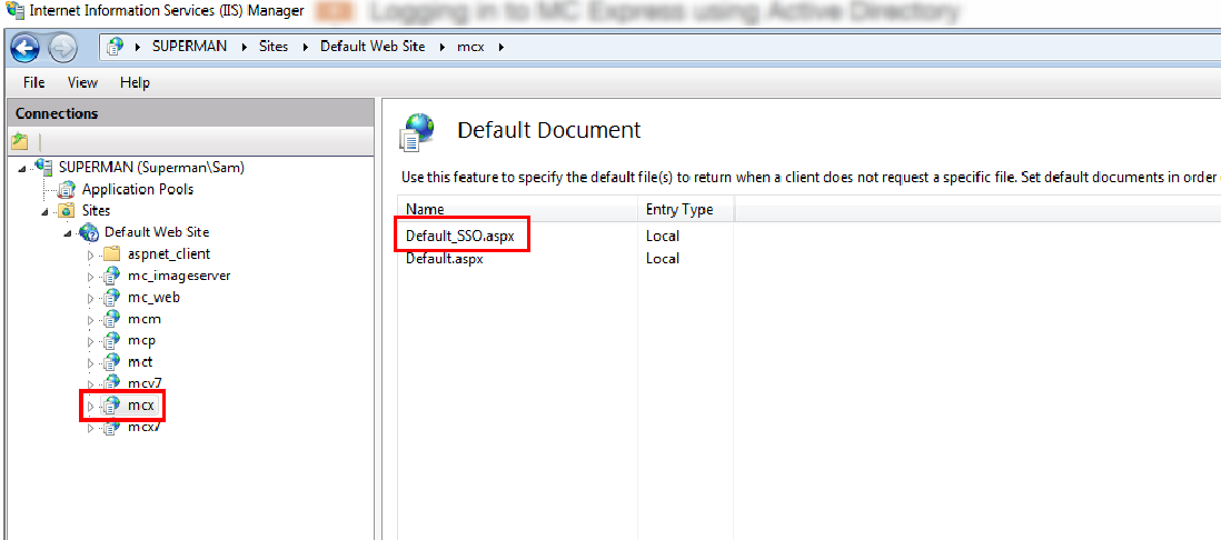 MC Express system administration