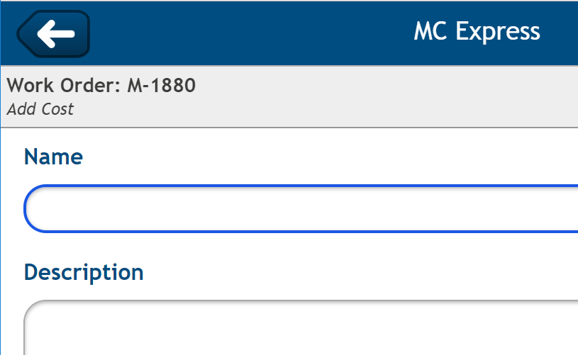 MC Express work orders